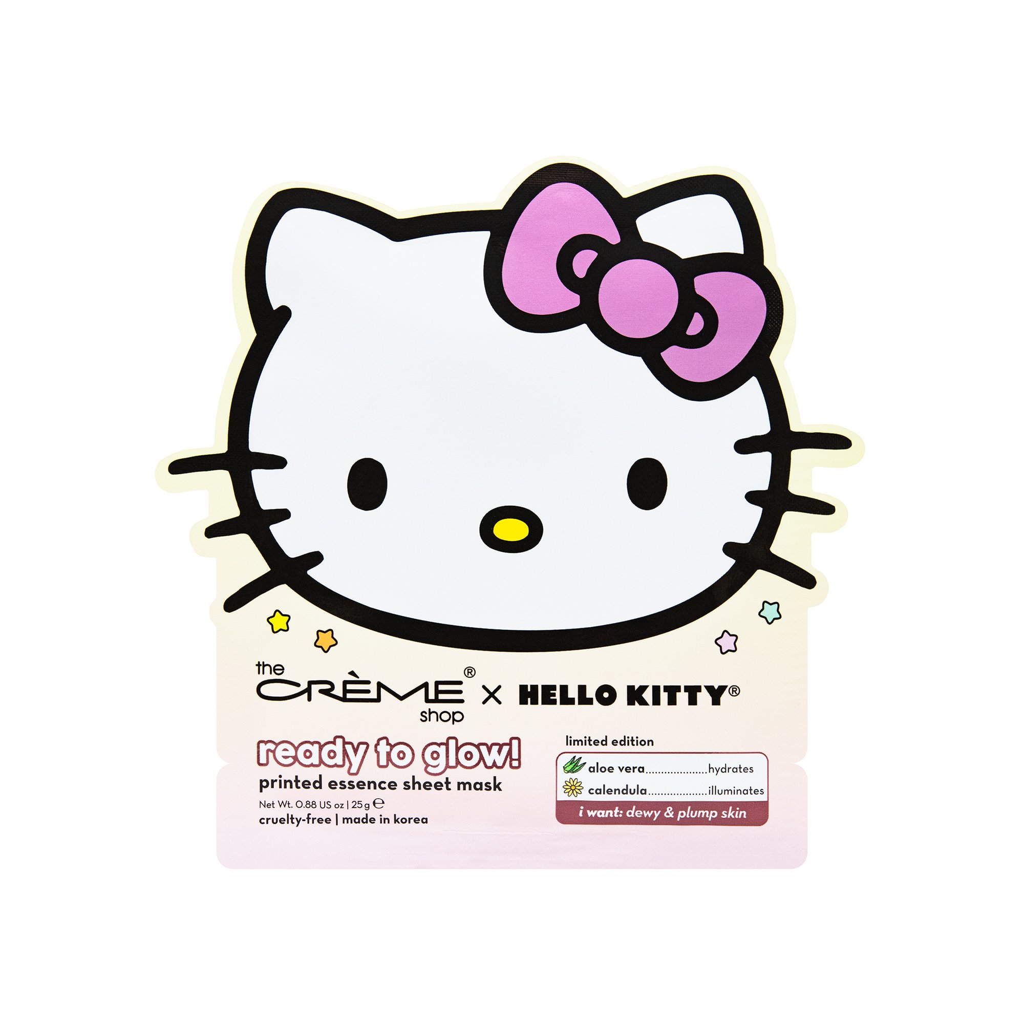 The Crème Shop Hello Kitty Ready To Glow Essence Sheet Mask - Shop ...