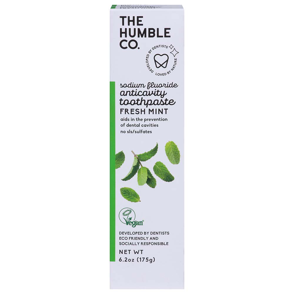 The Humble Co. Sodium Fluoride Anticavity Toothpaste - Fresh Mint ...