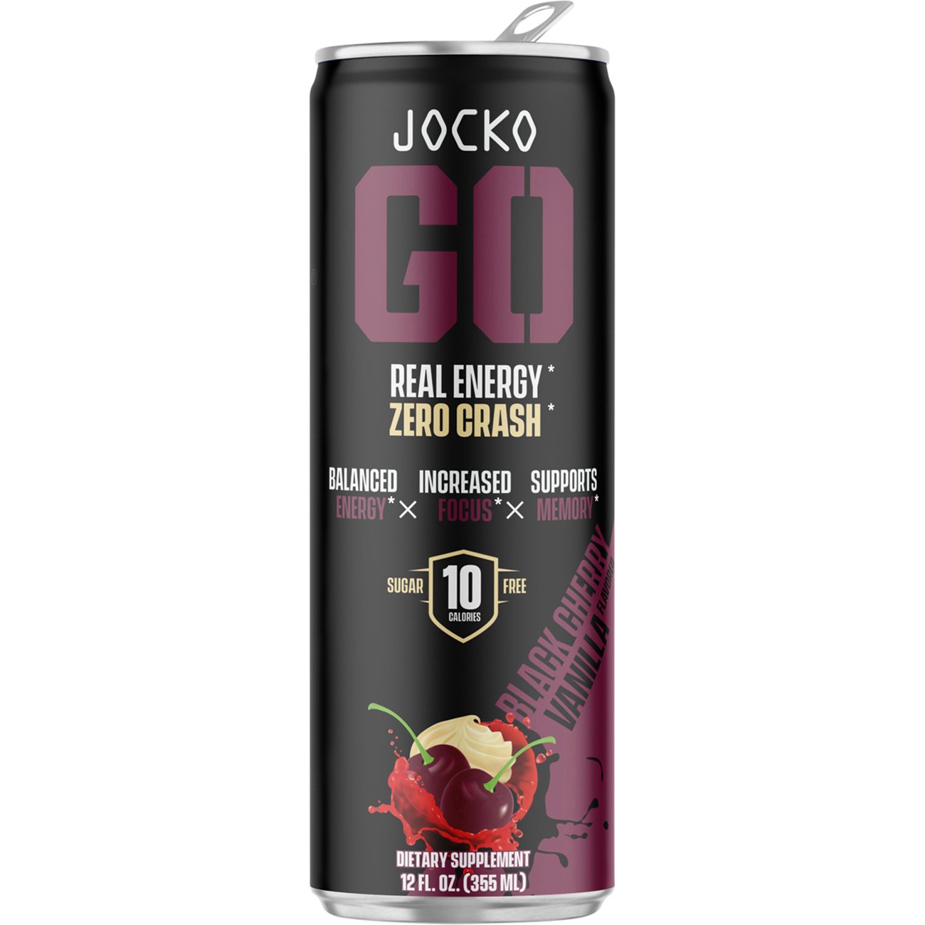 Jocko Go Sugar Free Energy Drink - Black Cherry Vanilla - Shop Sports ...