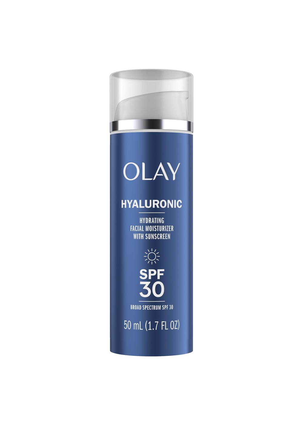 Olay Regenerist Hyaluronic + Peptide 24 Hydrating Moisturizer SPF 30 ...