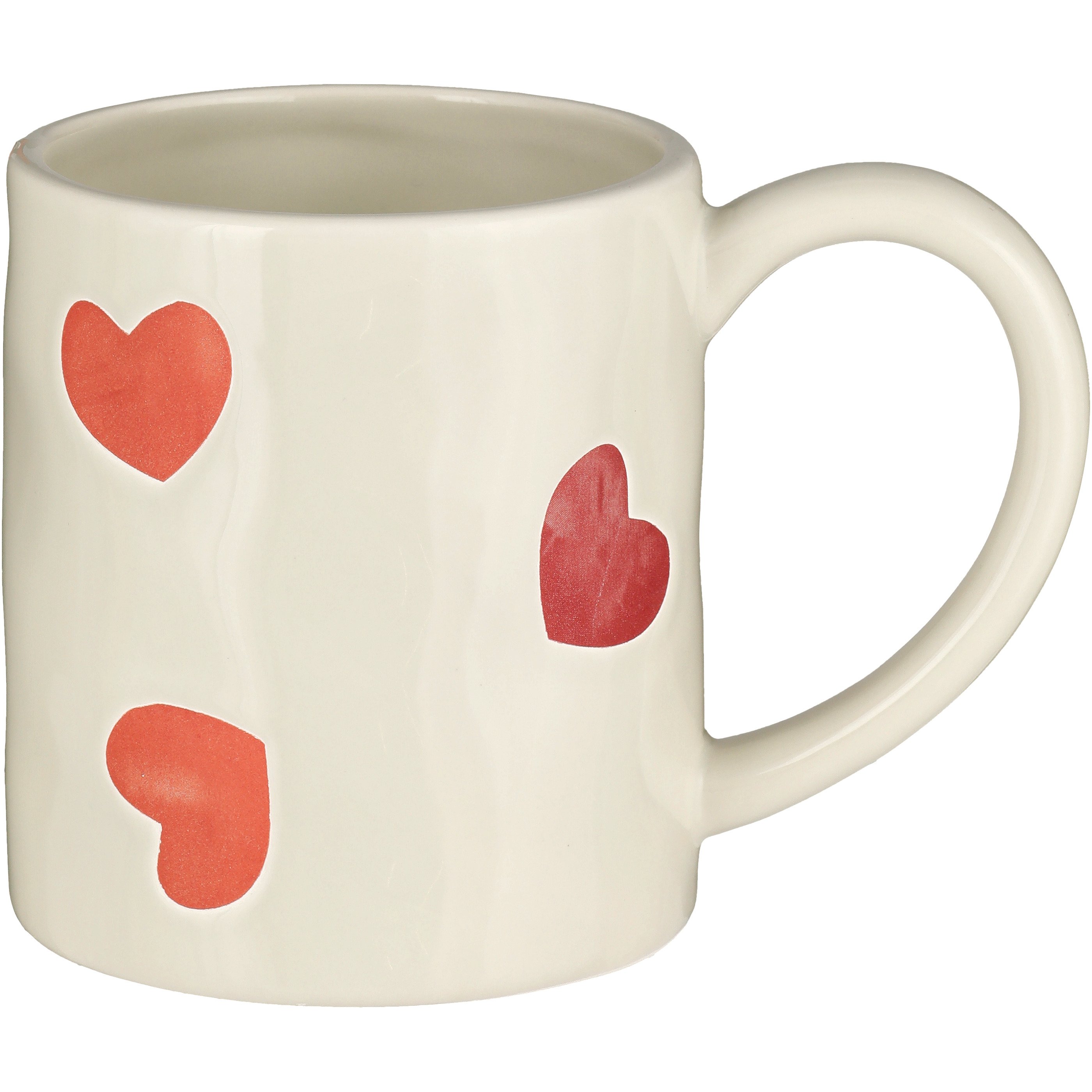 Destination Holiday Valentine Hearts Ceramic Mug - Cream - Shop Glasses ...
