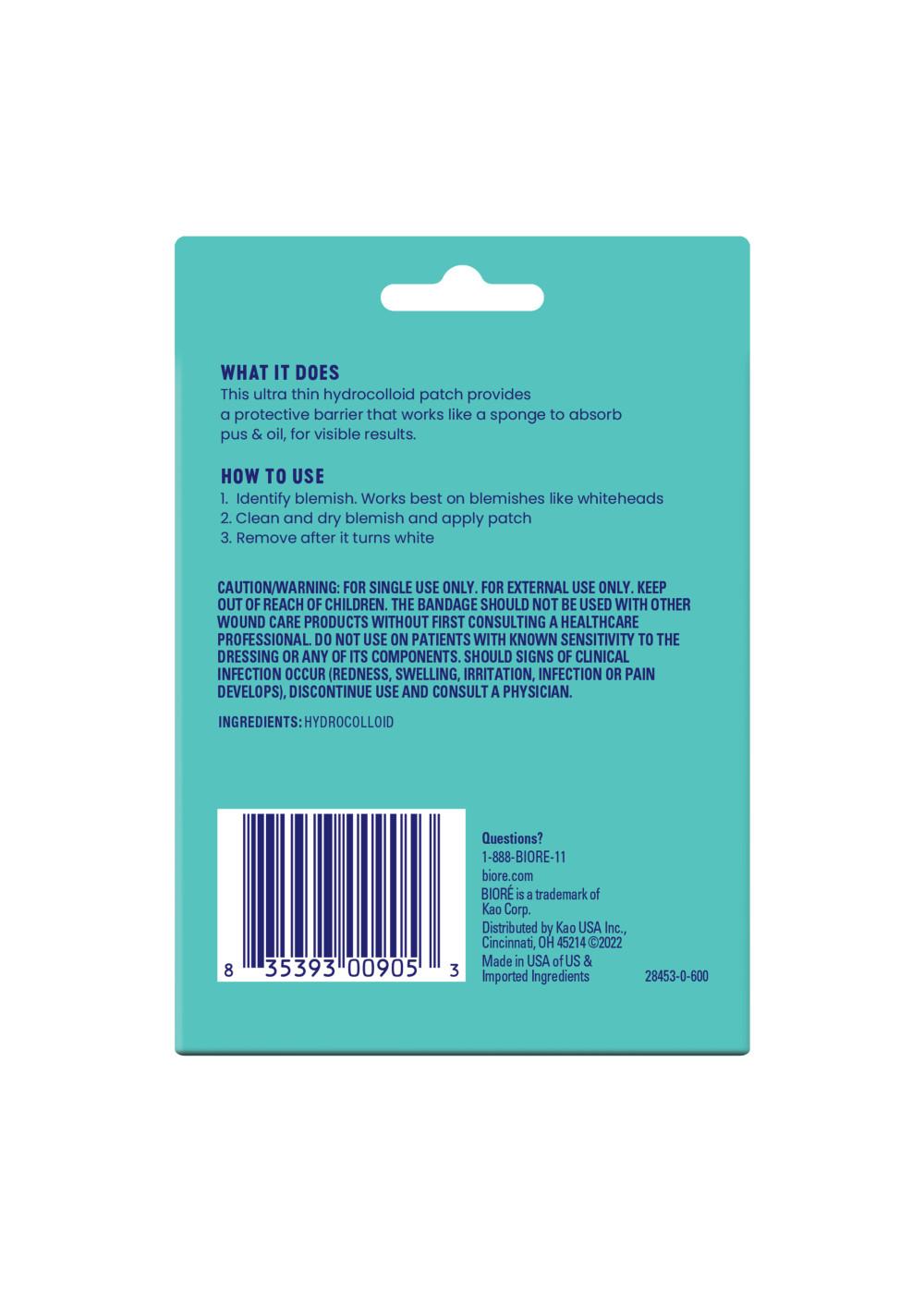 Bioré Hydrocolloid Blemish Patches - Shop Facial cleansers & scrubs at ...