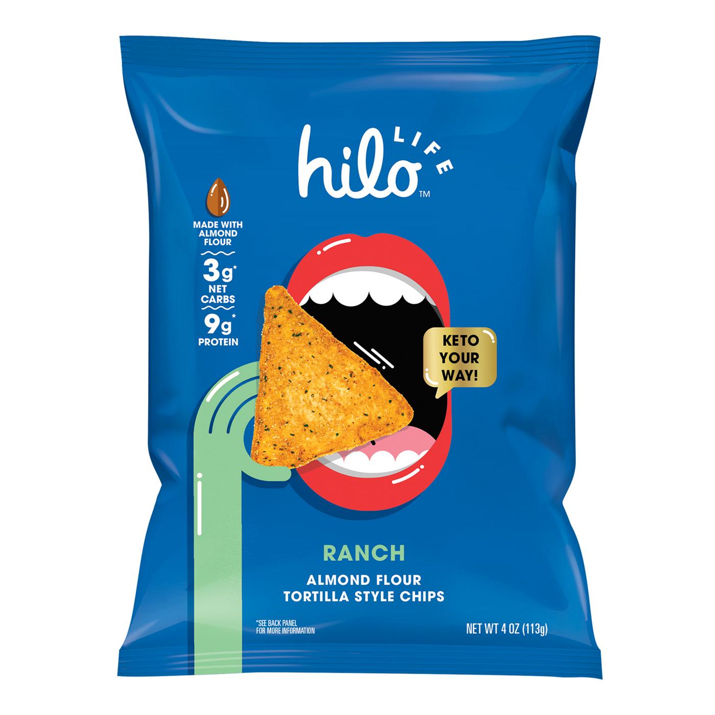 Hilo Life Ranch Tortilla Style Almond Flour Chips - Shop Chips at H-E-B