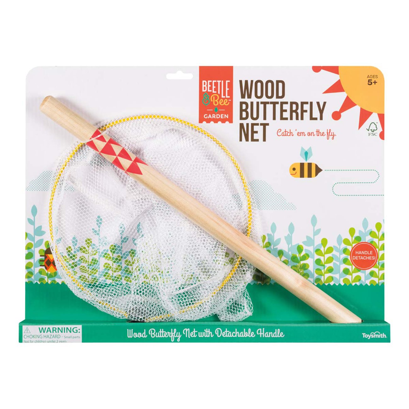 Beetle & Bee Garden Wood Butterfly Net - Shop Garden tools at H-E-B