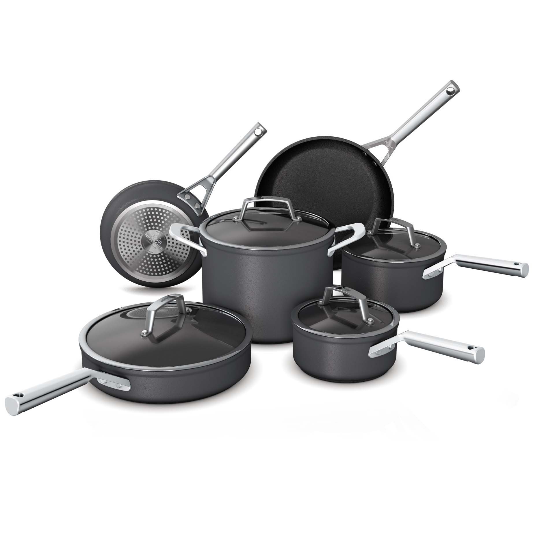 Ninja Foodi NeverStick Premium Hard-Anodized Cookware Set - Shop ...