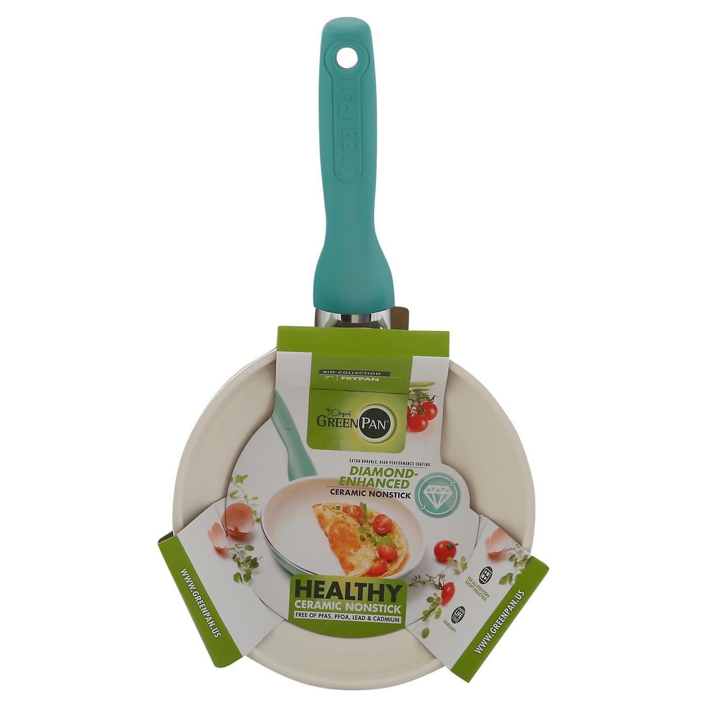 GreenPan Rio Collection Ceramic Nonstick Fry Pan - Turquoise - Shop ...