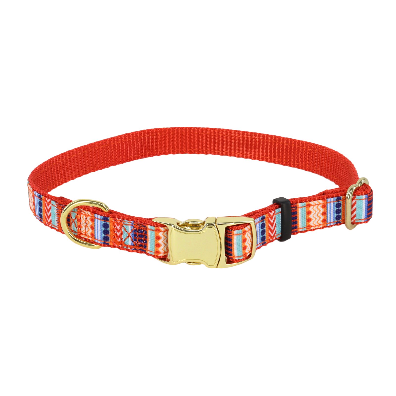 Pet Attire Canvas Overlay Collar w/gold 5/8 Inch x 12-18 Inch - Shop ...