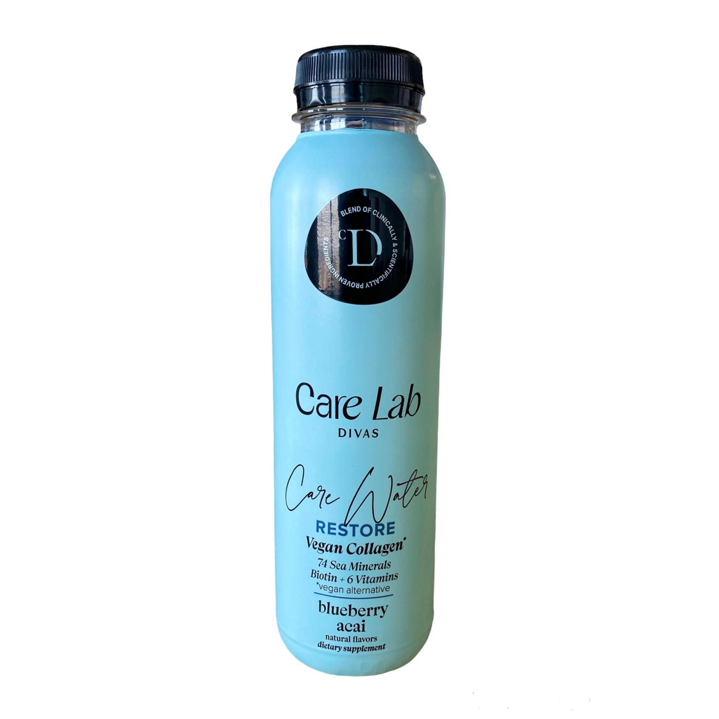 Care Lab Divas Restore Blueberry Acai Care Water - Shop Juice at H-E-B