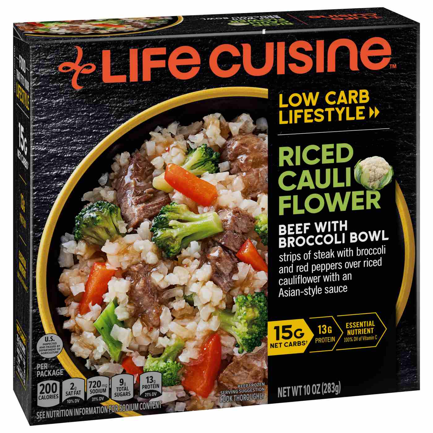 Life Cuisine Riced Cauliflower Beef and Broccoli Bowl - Shop Entrees ...