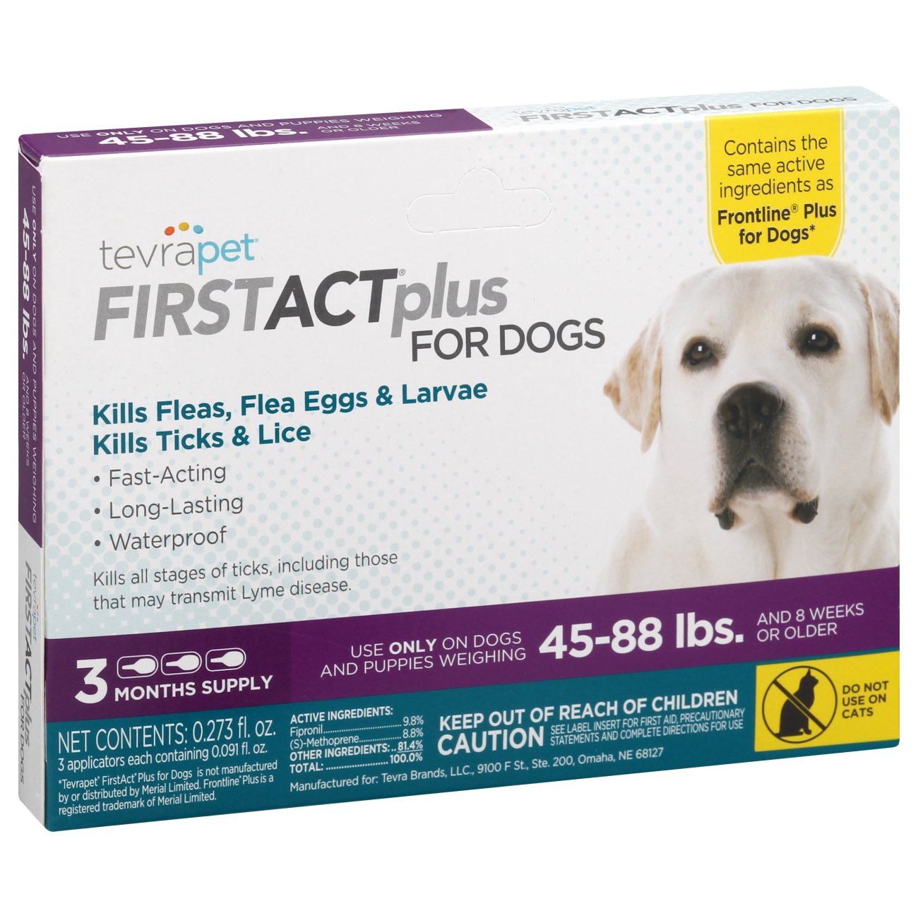 Tevra Pet Firstact Plus for Dogs 45-88 lbs - Shop Flea & tick ...