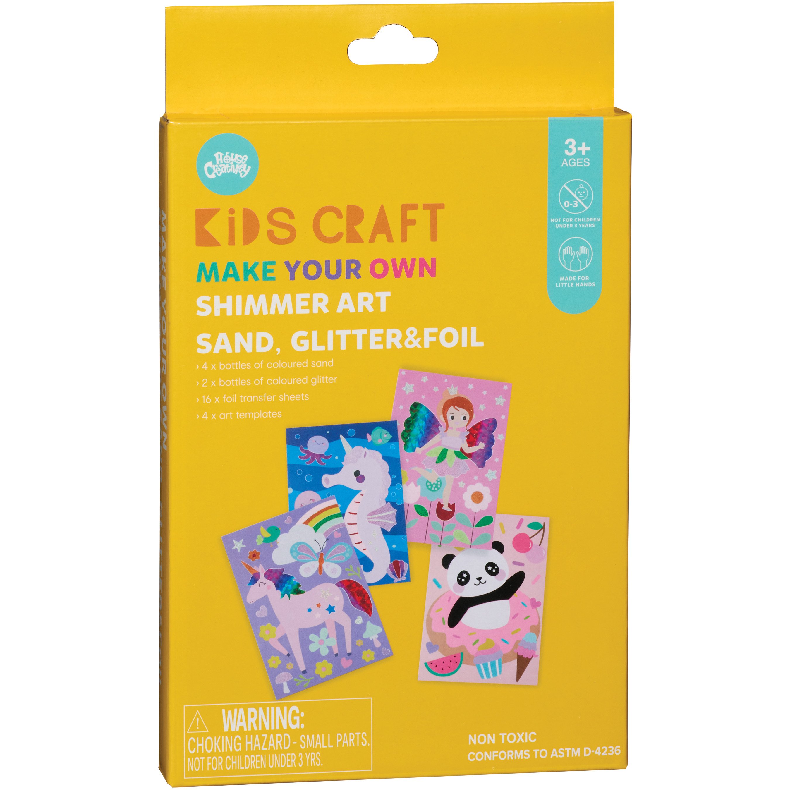 House Creativity Kids Craft Make Your Own Shimmer Art Kit - Shop Kits ...