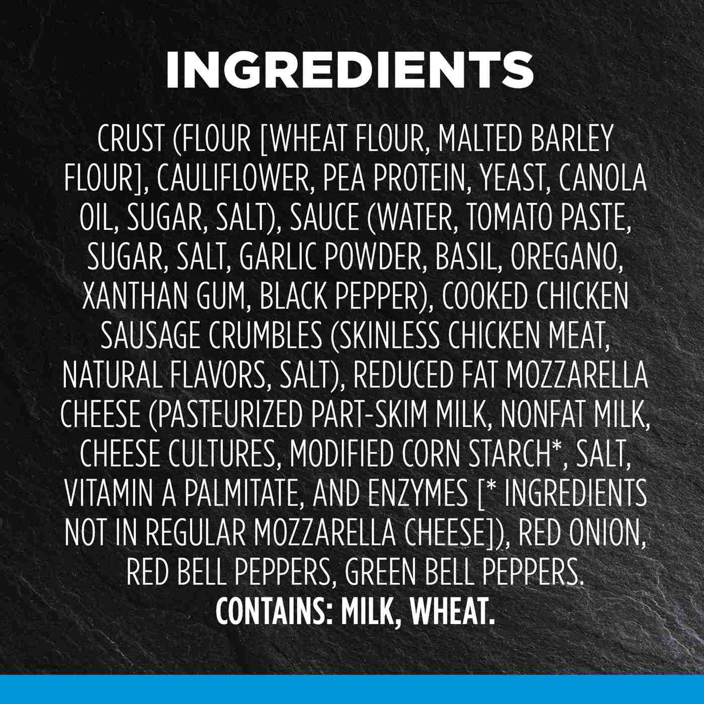 Healthy Choice Cauliflower Flatbread Frozen Pizza Chicken Sausage