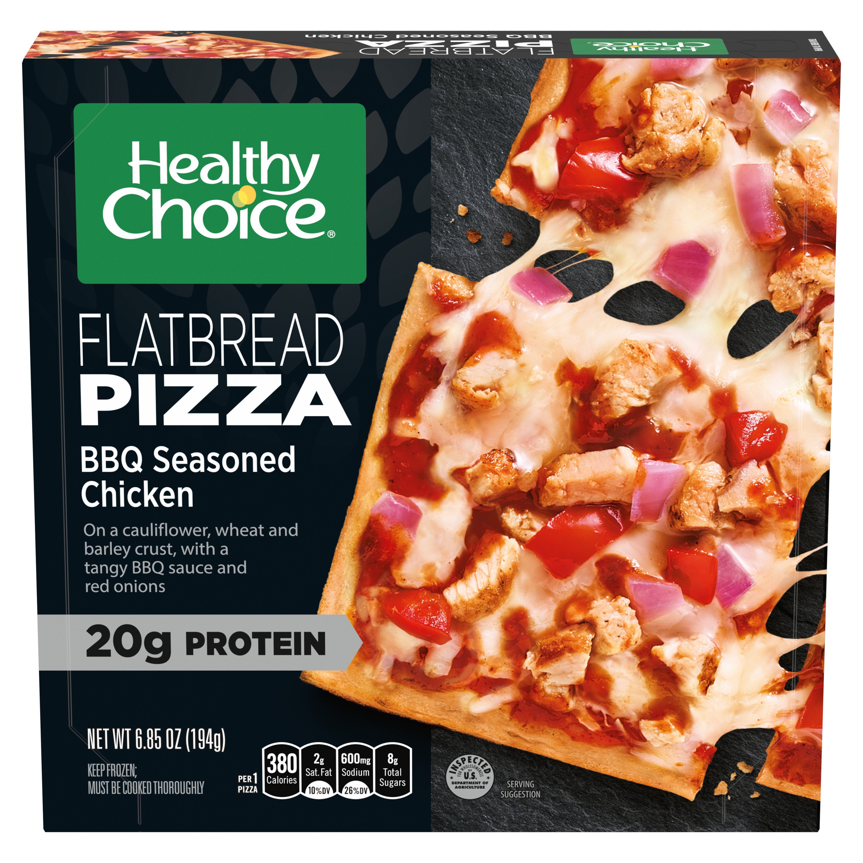 Healthy Choice Frozen Flatbread Pizza - BBQ-Seasoned Chicken - Shop ...