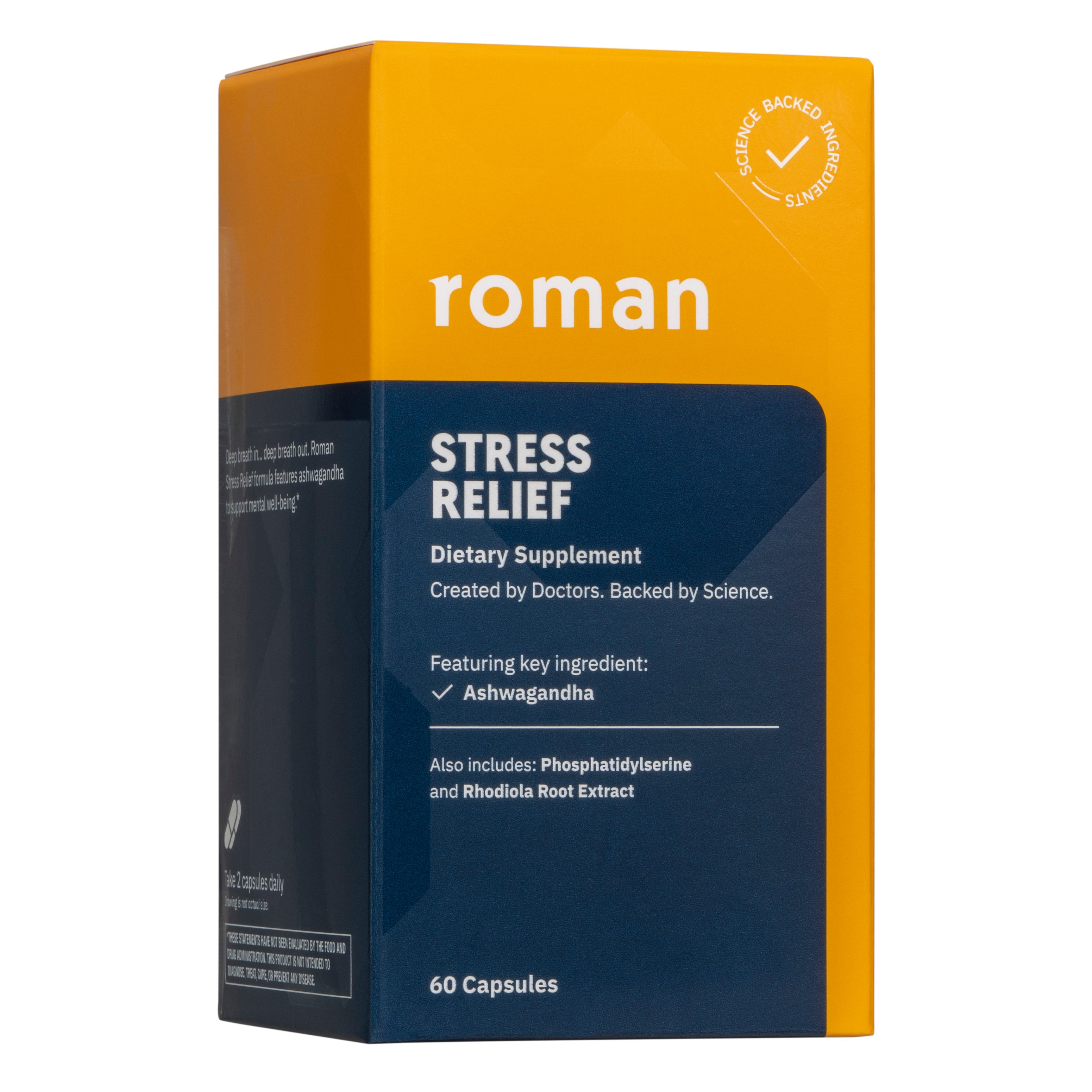 Roman Stress Relief Supplement for Men - 30 Day - Shop Diet & Fitness ...