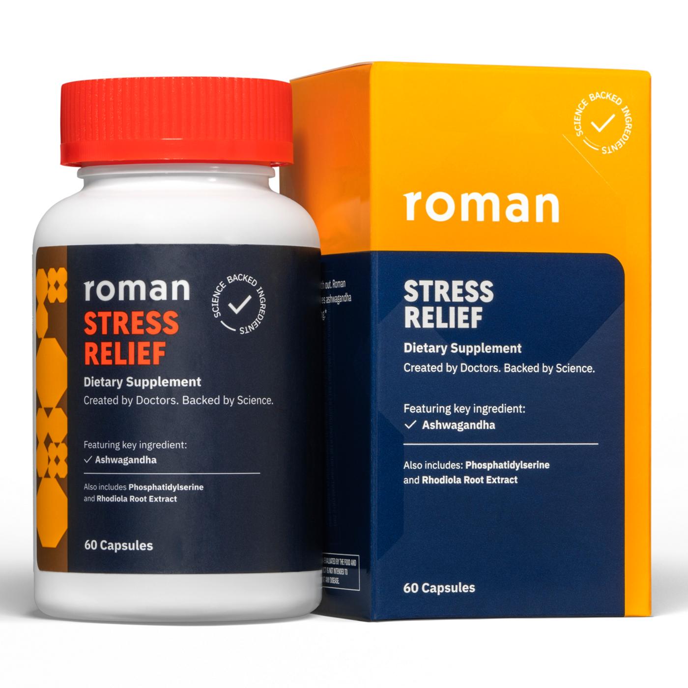 Roman Stress Relief Supplement for Men - 30 Day - Shop Diet & fitness ...