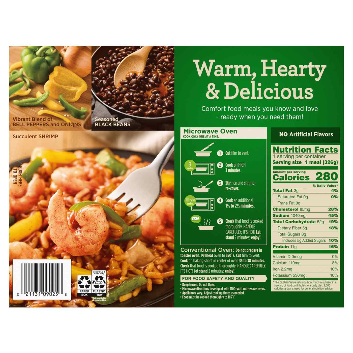 Marie Callender's Shrimp Fajita Dinner - Shop Entrees & sides at H-E-B