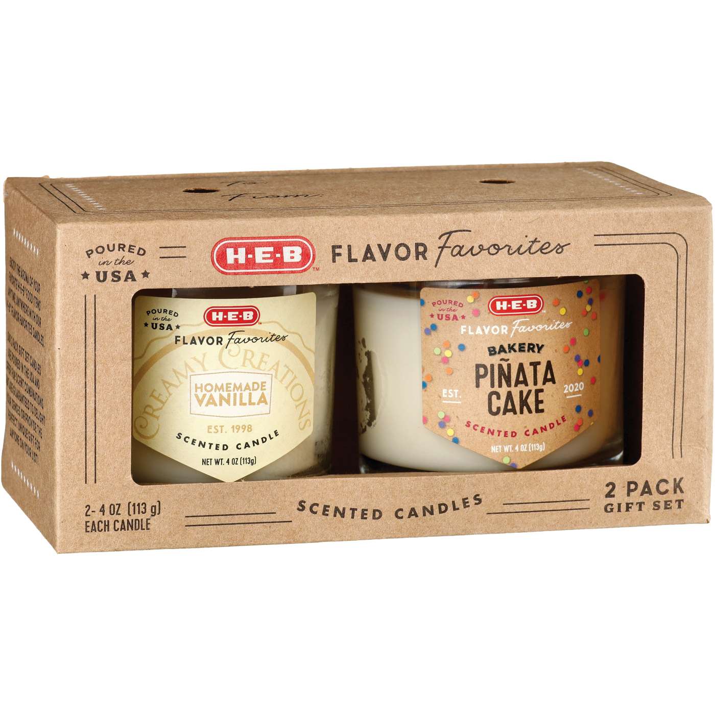 H-E-B Flavor Favorites Pinata Cake & Vanilla Ice Cream Scented Candle ...