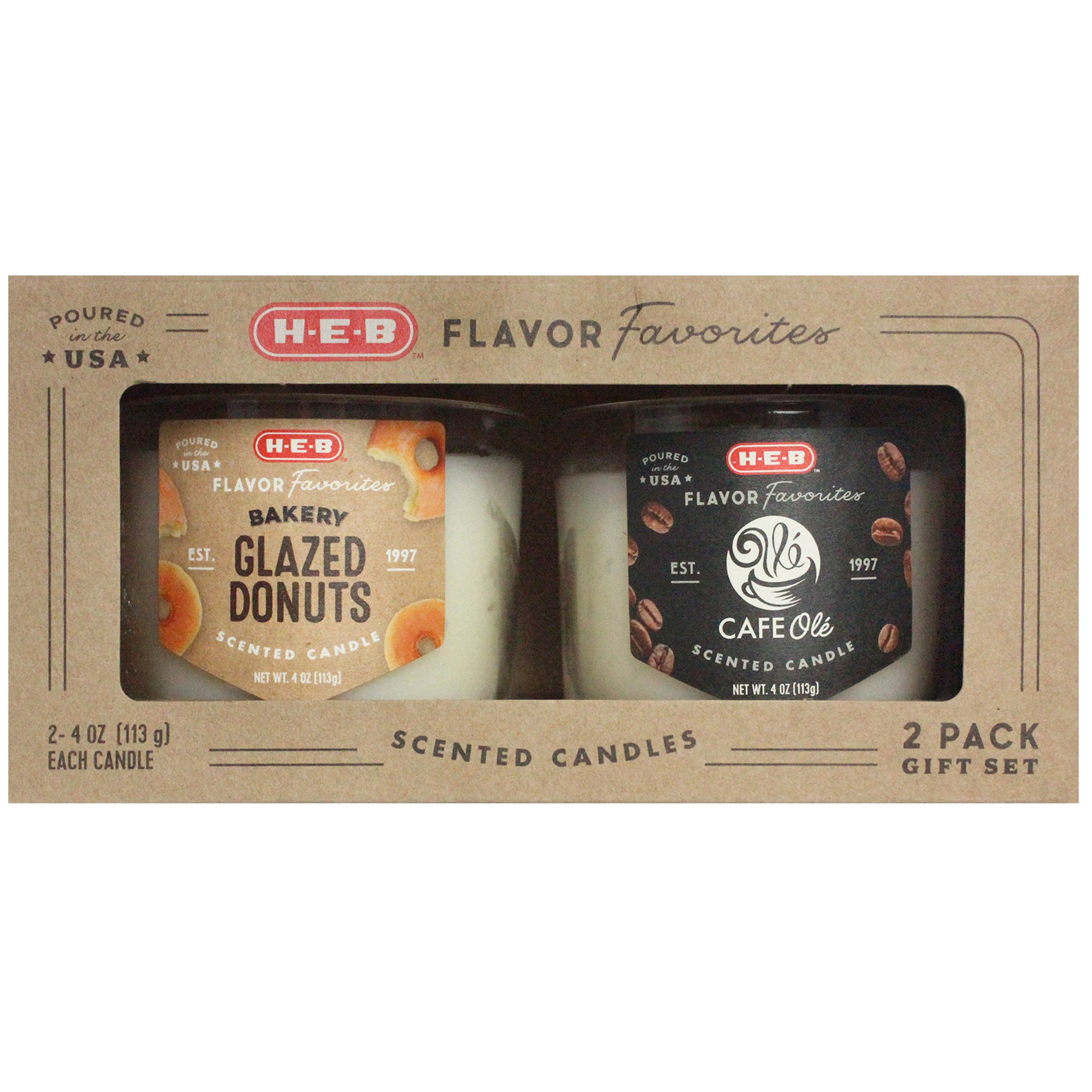 H-E-B Flavor Favorites CAFE Ole Coffee & Bakery Glazed Donuts Scented ...