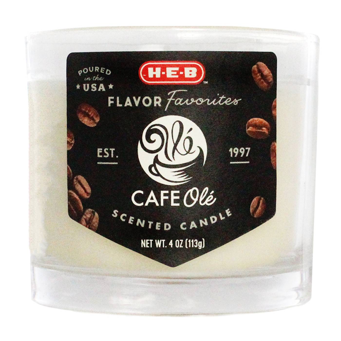 H-E-B Flavor Favorites CAFE Ole Coffee & Bakery Glazed Donuts Scented ...