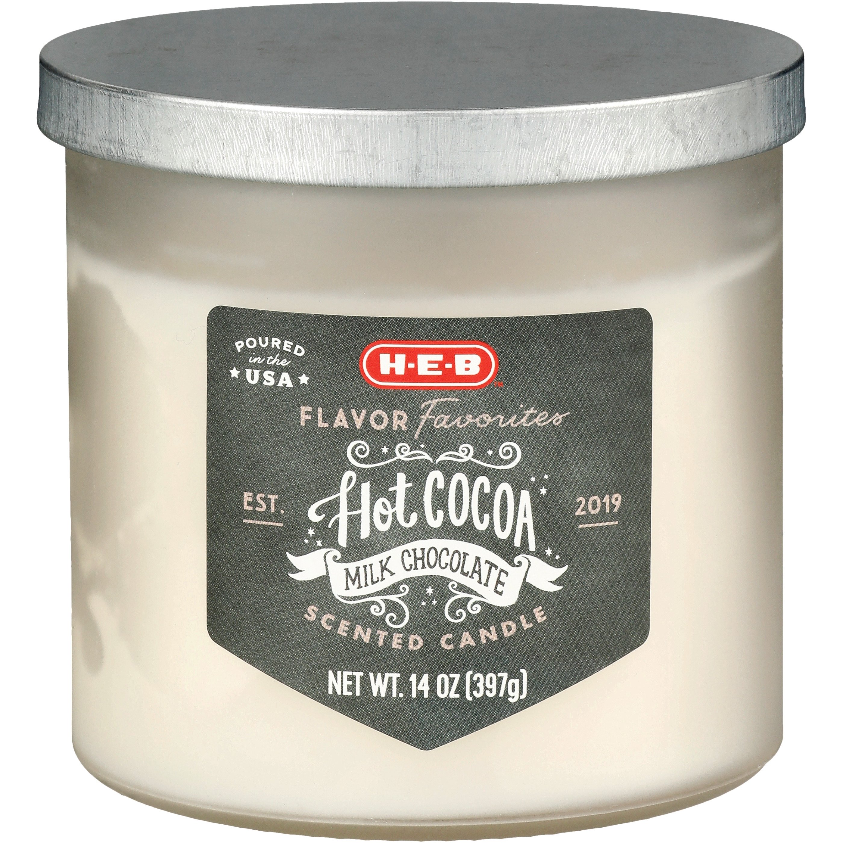 H-E-B Flavor Favorites Milk Chocolate Hot Cocoa Scented Candle - Shop ...