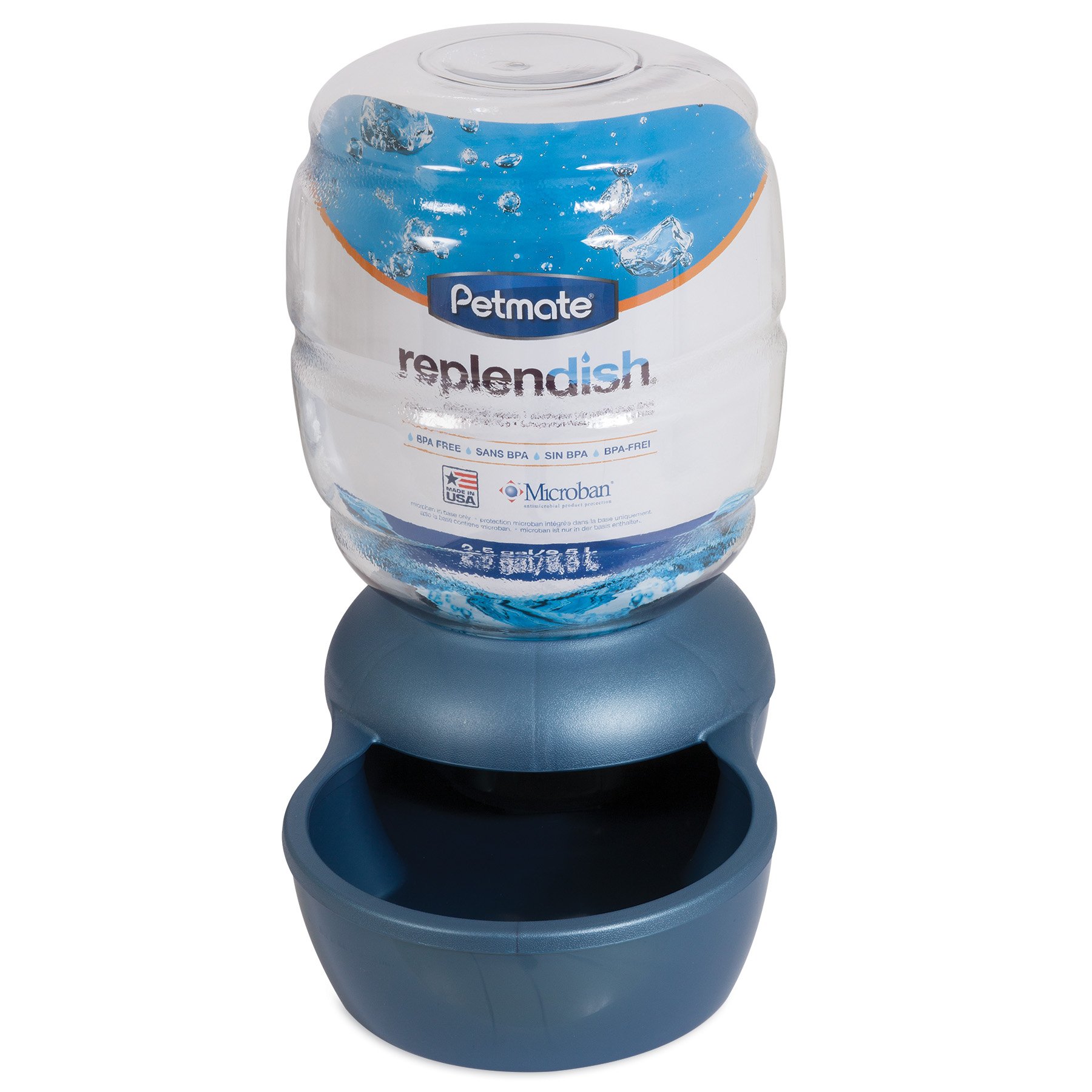 Petmate Replendish 2.5 Gallon Blue Waterer - Shop Bowls & automatic ...