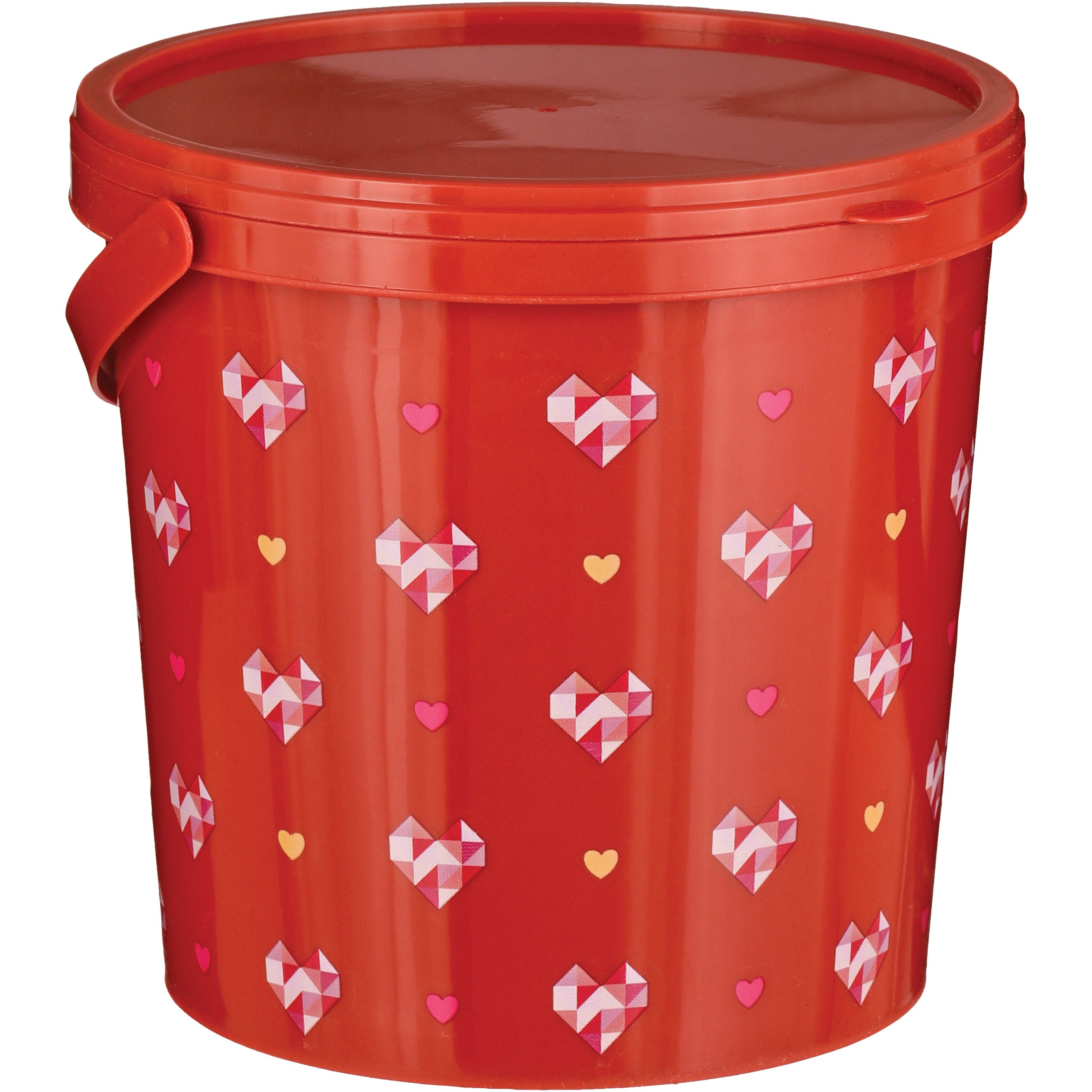 Destination Holiday Geometric Hearts Reusable Valentine Treat Bucket ...