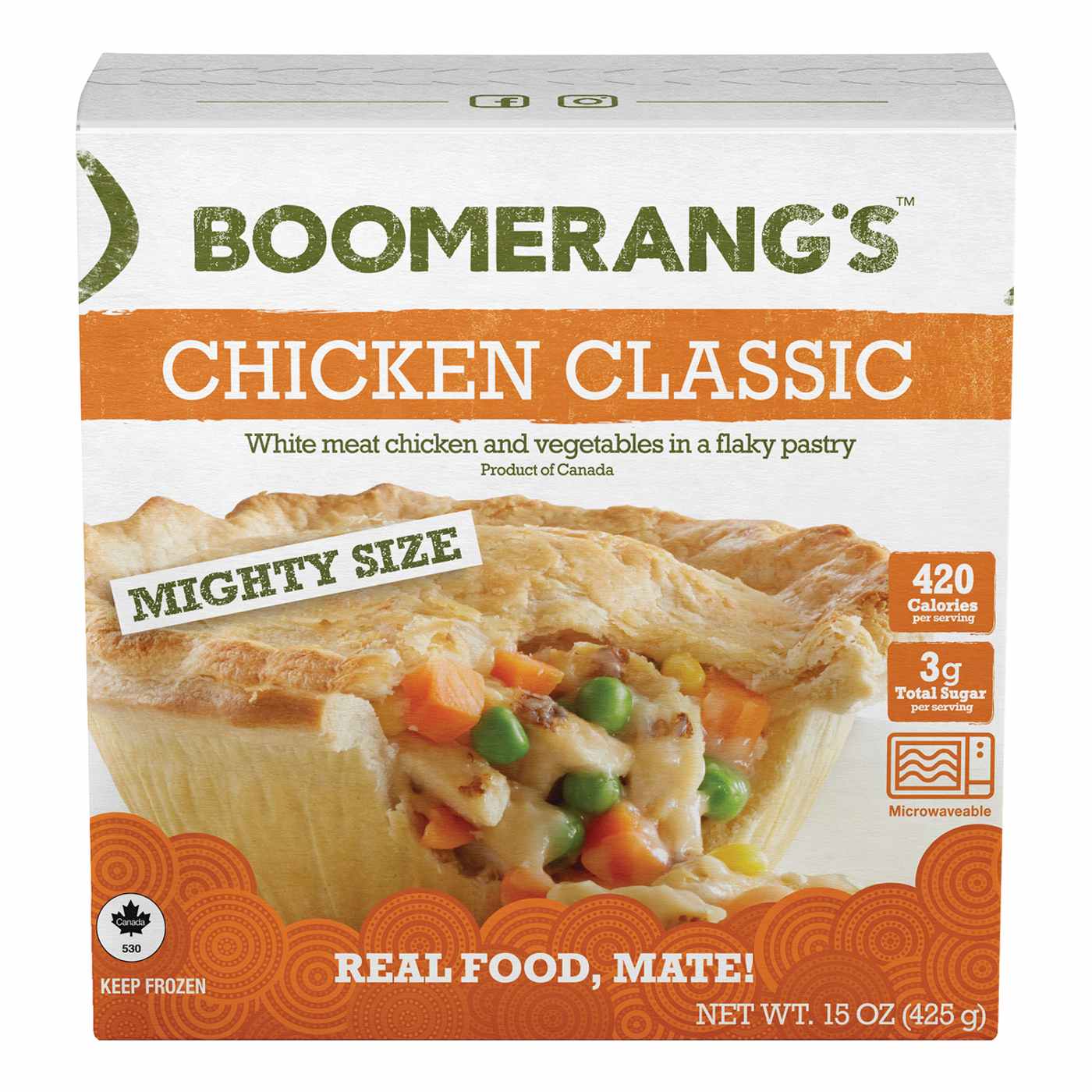 Boomerang's Mighty Chicken Classic Pie - Shop Entrees & sides at H-E-B