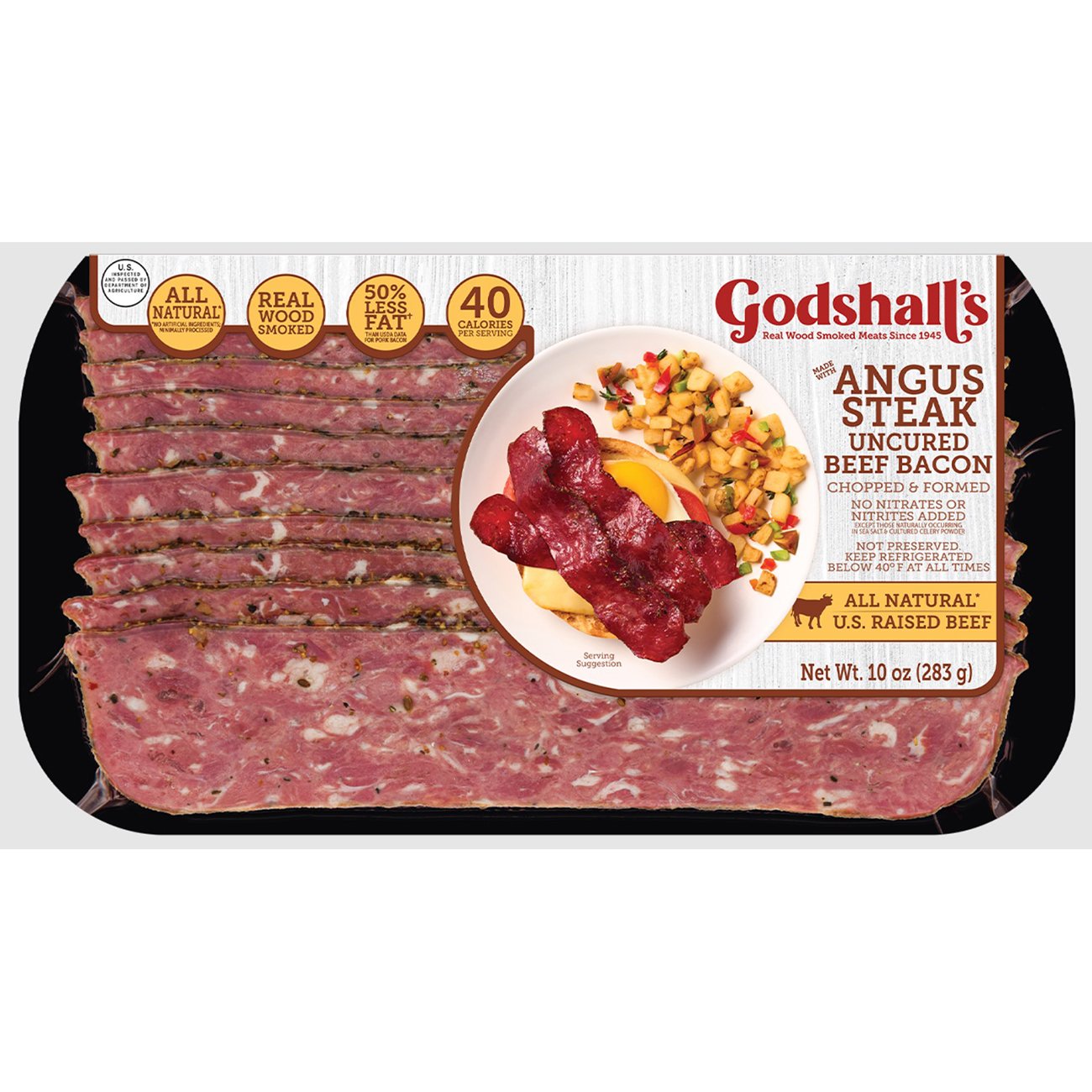 Godshall's Angus Steak Uncured Beef Bacon - Shop Bacon at H-E-B