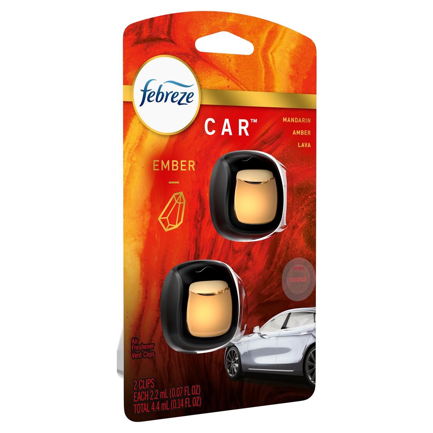 Febreze Car Ember Air Freshener Vent Clips - Shop Air fresheners at H-E-B