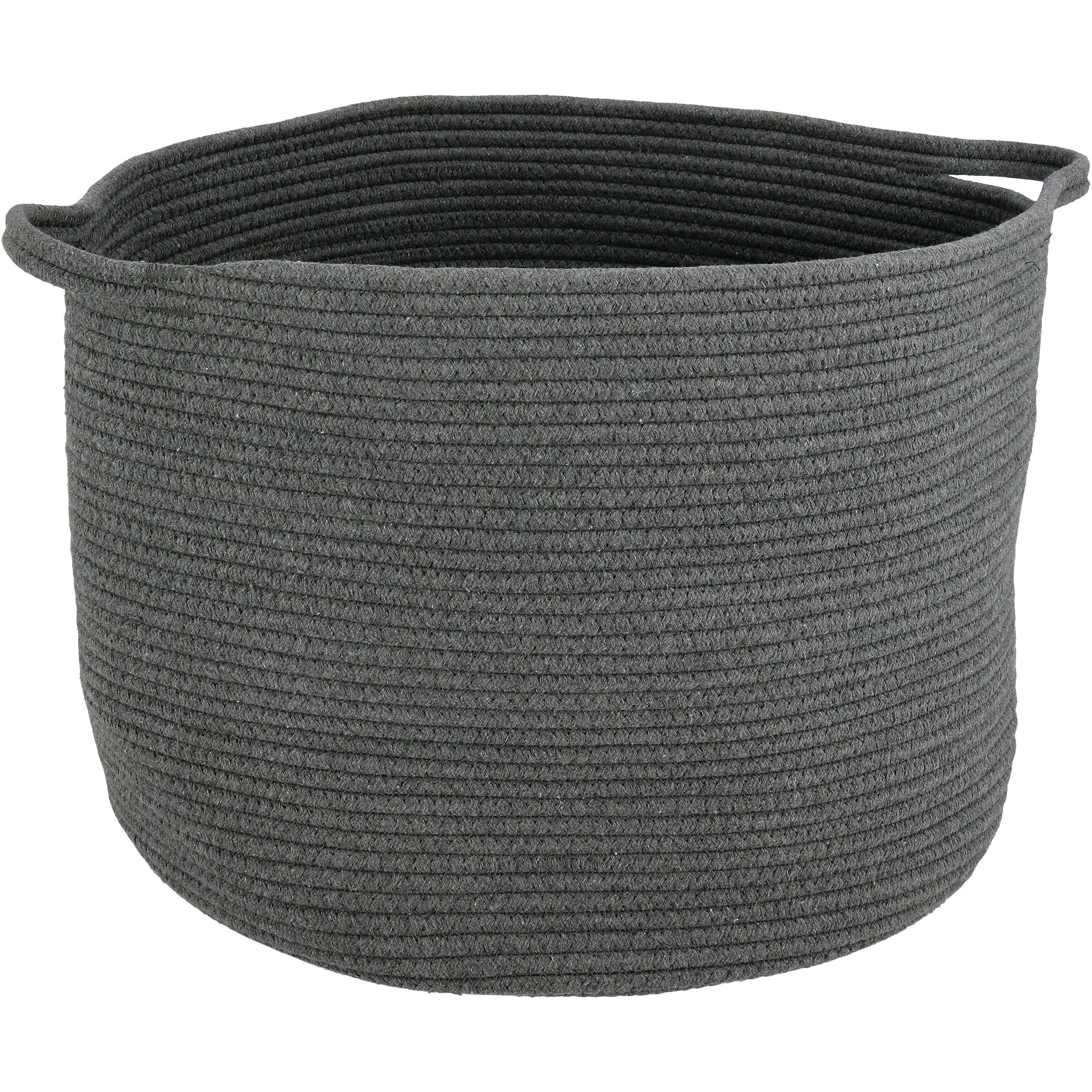 Destination Holiday Coil Rope Round Storage Basket - Gray - Shop ...