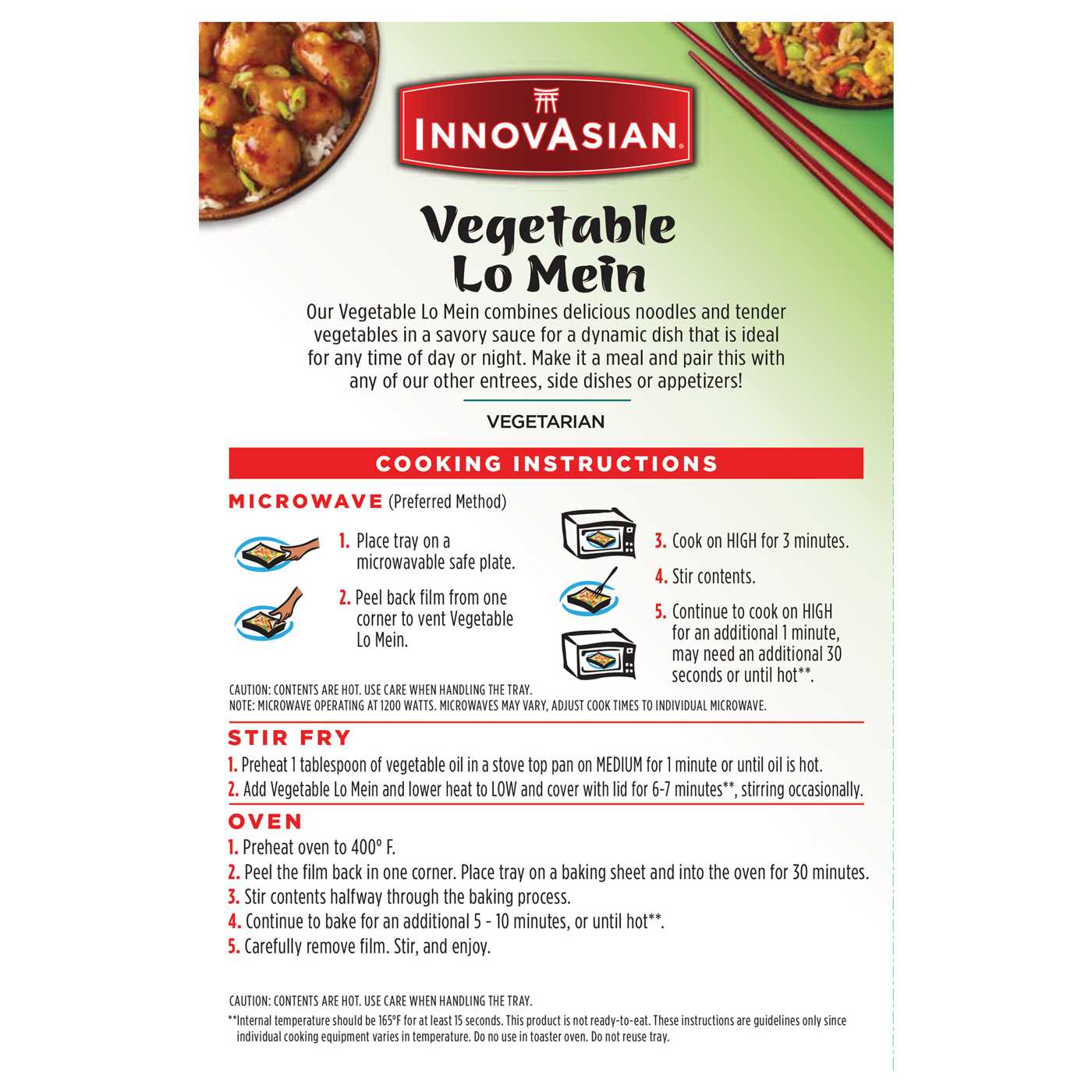InnovAsian Frozen Vegetable Lo Mein - Shop Entrees & sides at H-E-B