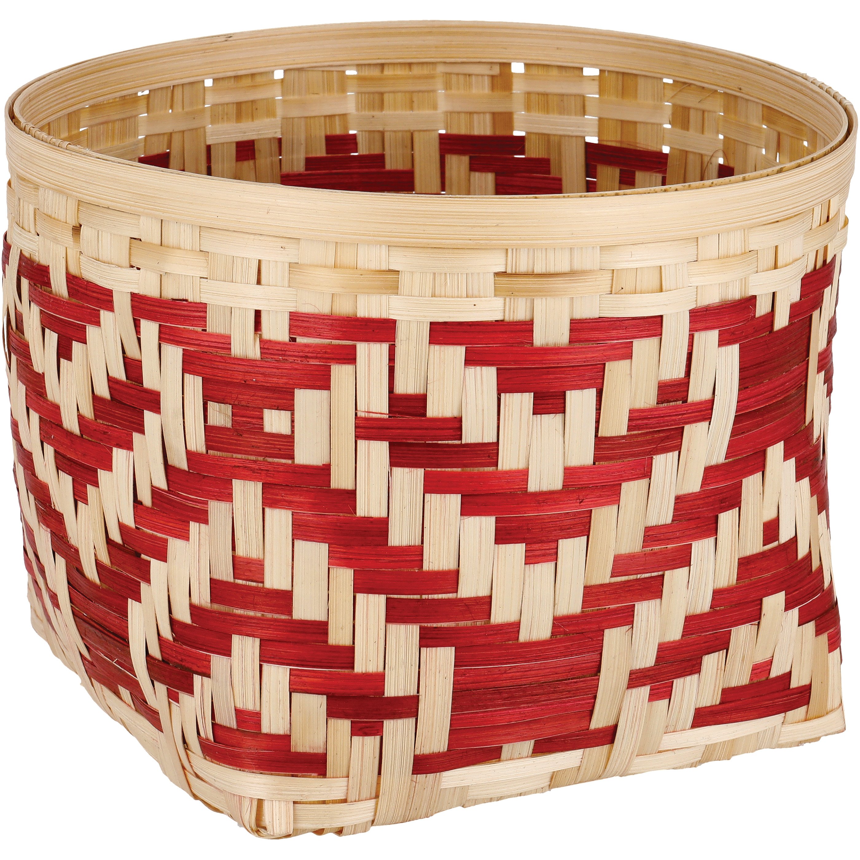 Destination Holiday Geometric Hearts Bamboo Valentine Storage Basket ...