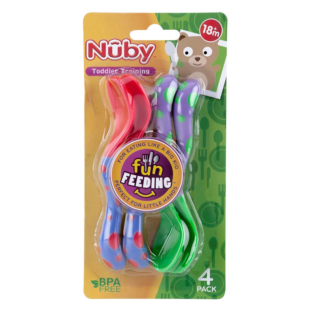 Nuby Toddler Training Forks and Spoons - Shop Dishes & utensils at H-E-B
