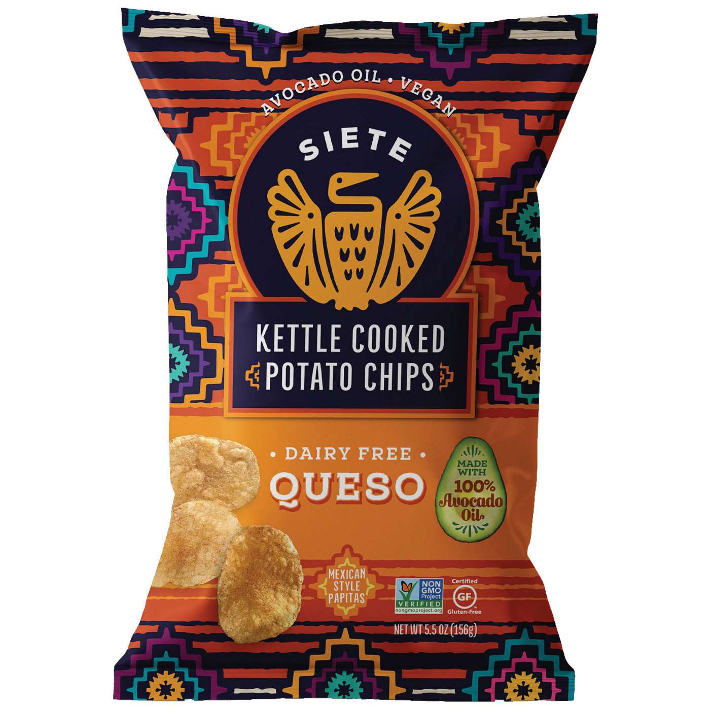Siete Dairy Free Queso Kettle Cooked Potato Chips - Shop Chips at H-E-B