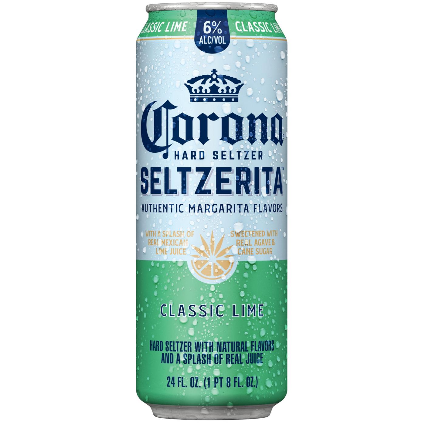 Corona Hard Seltzer Seltzerita Classic Lime Gluten Free 24 oz Can ...