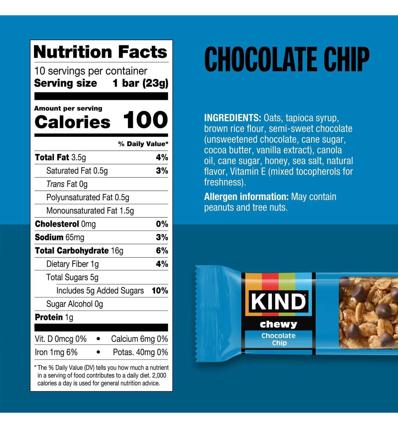 Kind Chewy Chocolate Chip Granola Bars - Shop Granola & snack bars at H-E-B