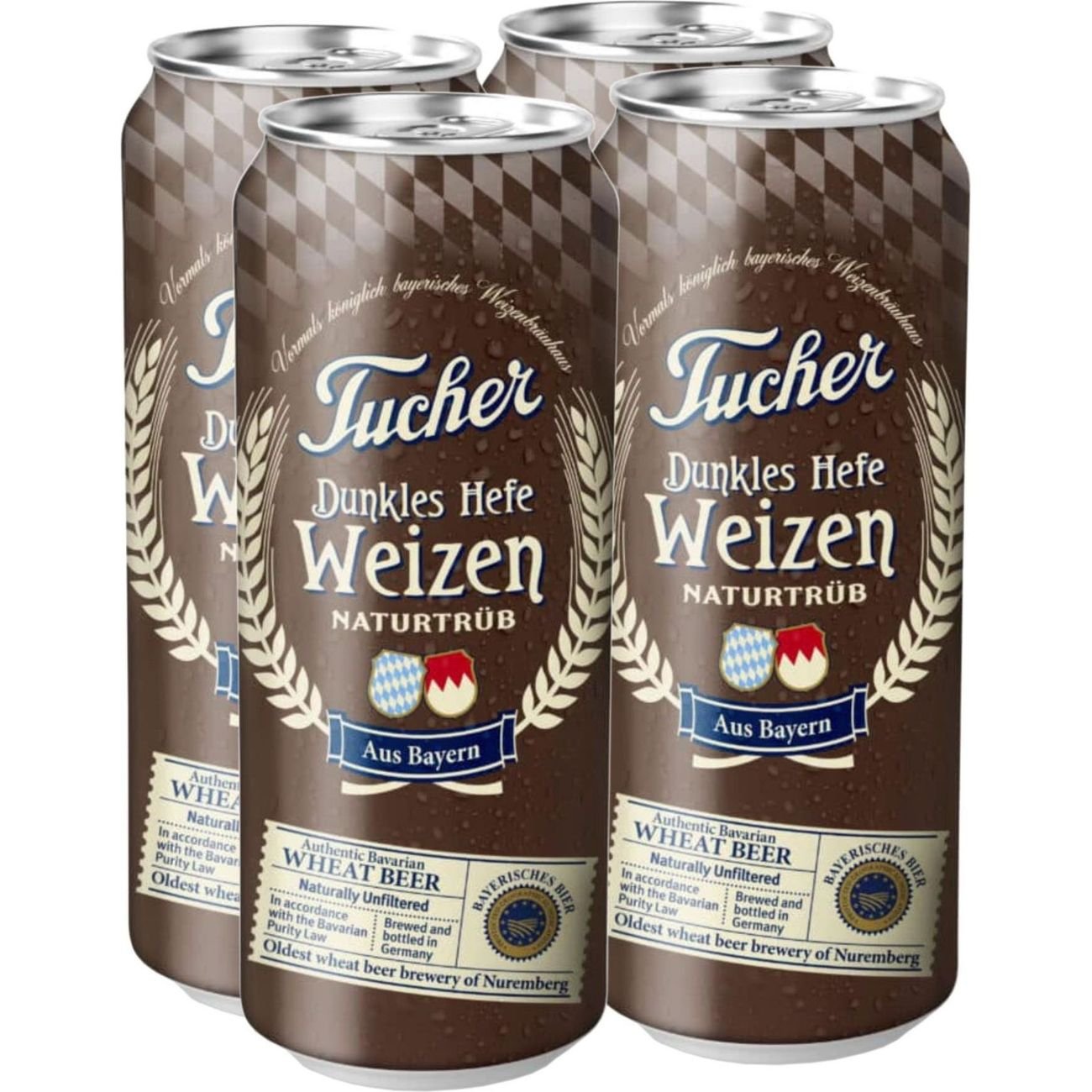 Tucher Dunkles Hefe Weizen German Beer 4 pk Cans - Shop Beer at H-E-B