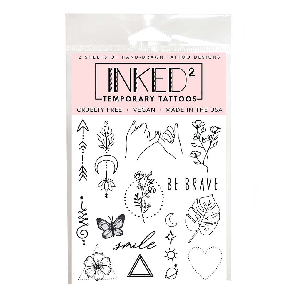 INKED BY DANI INKED Wild Thing Pack Temporary Tattoos - Shop Makeup ...