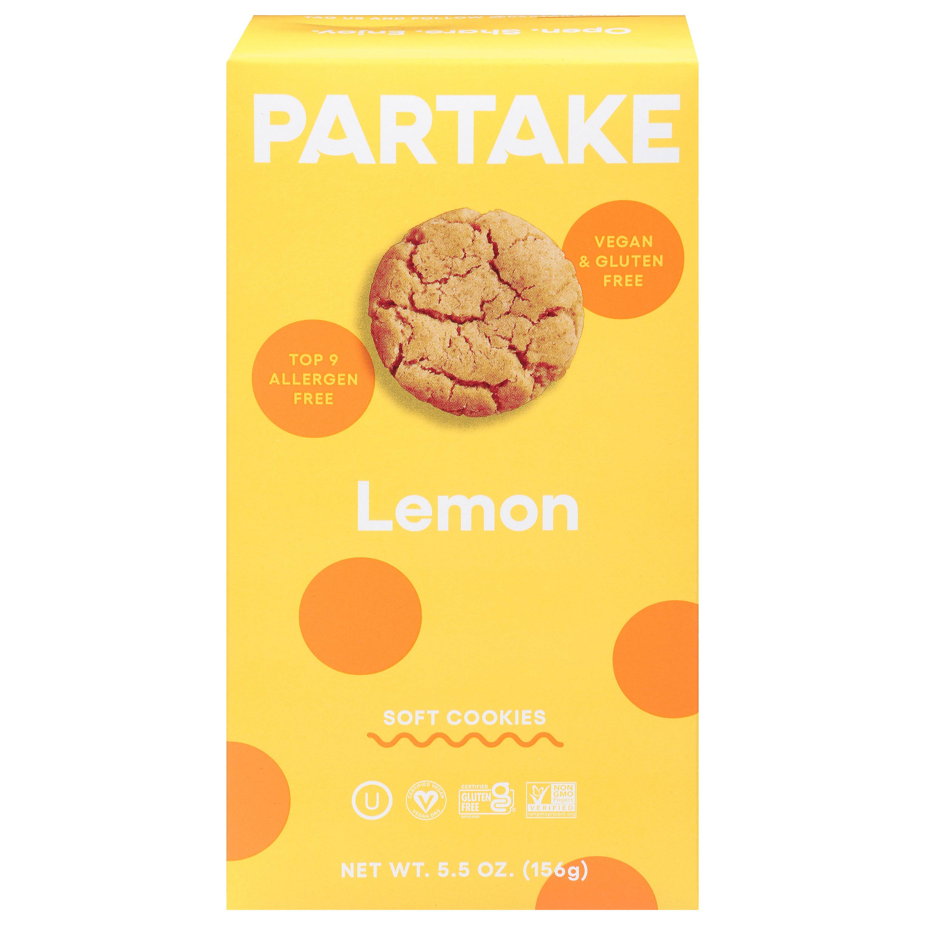 Partake Soft Baked Lemon Cookies - Shop Cookies at H-E-B