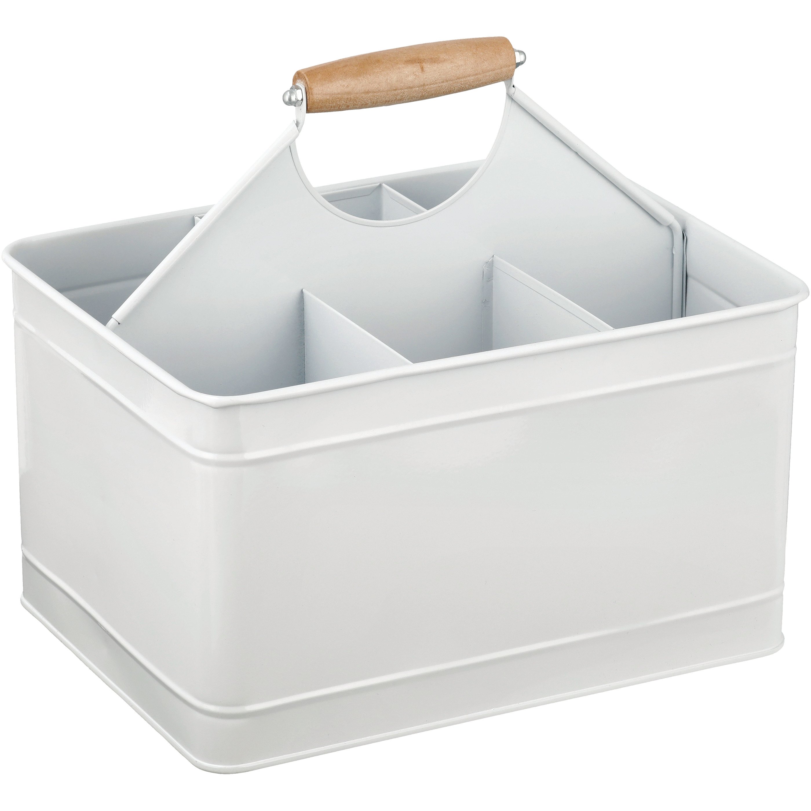 Destination Holiday Metal Laundry Caddy - White - Shop Storage bins at ...