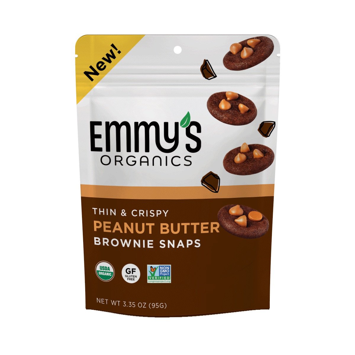 Emmy's Organics Peanut Butter Brownie Snaps - Shop Cookies at H-E-B