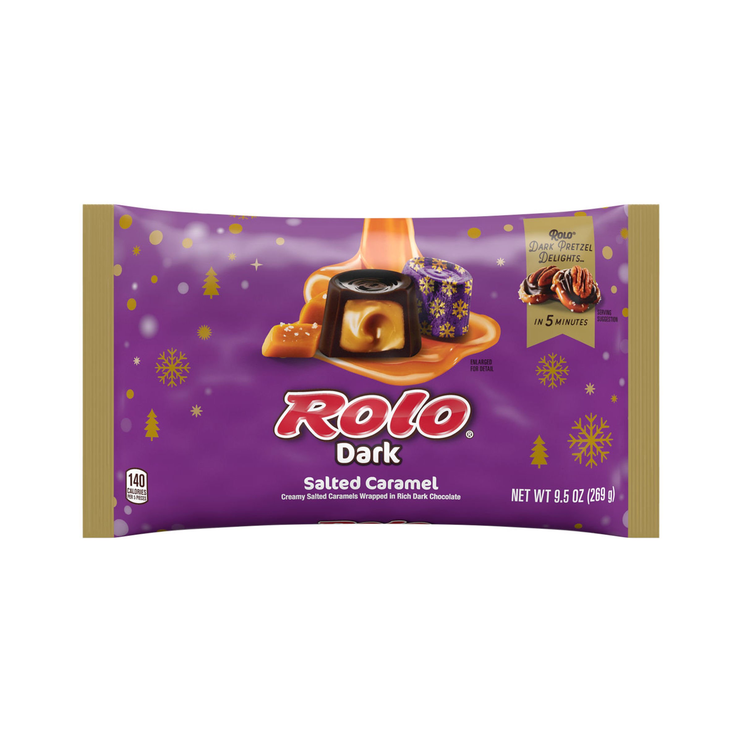 Rolo Dark Chocolate Salted Caramels Christmas Candy - Shop Candy at H-E-B