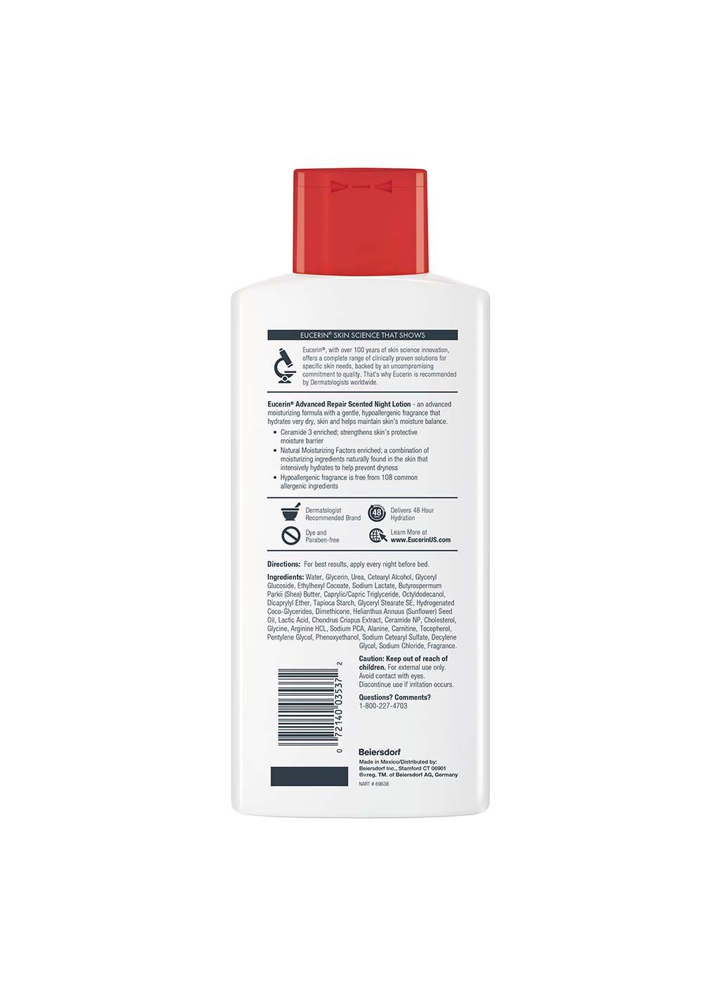 Eucerin Advanced Repair PM Scented Night Lotion - Shop Body lotion at H-E-B