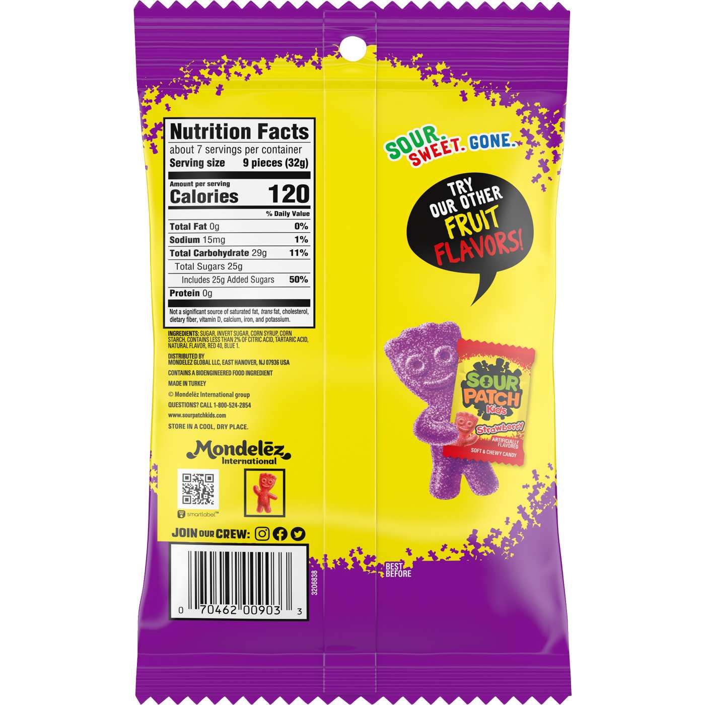 Sour Patch Kids Grape Soft & Chewy Candy - Shop Candy at H-E-B