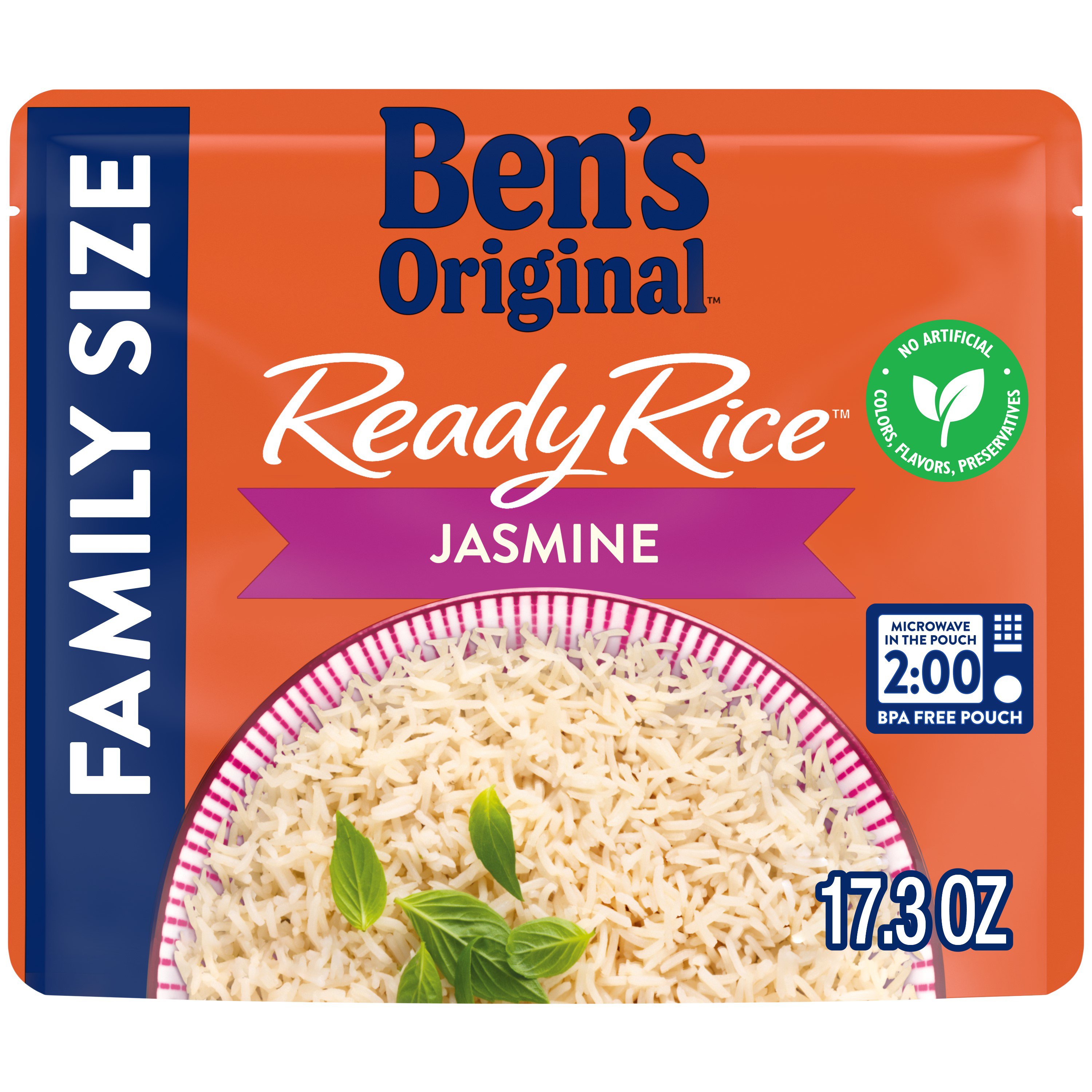 Ben's Original Ready Rice Jasmine Family Size Rice - Shop Pasta & Rice ...