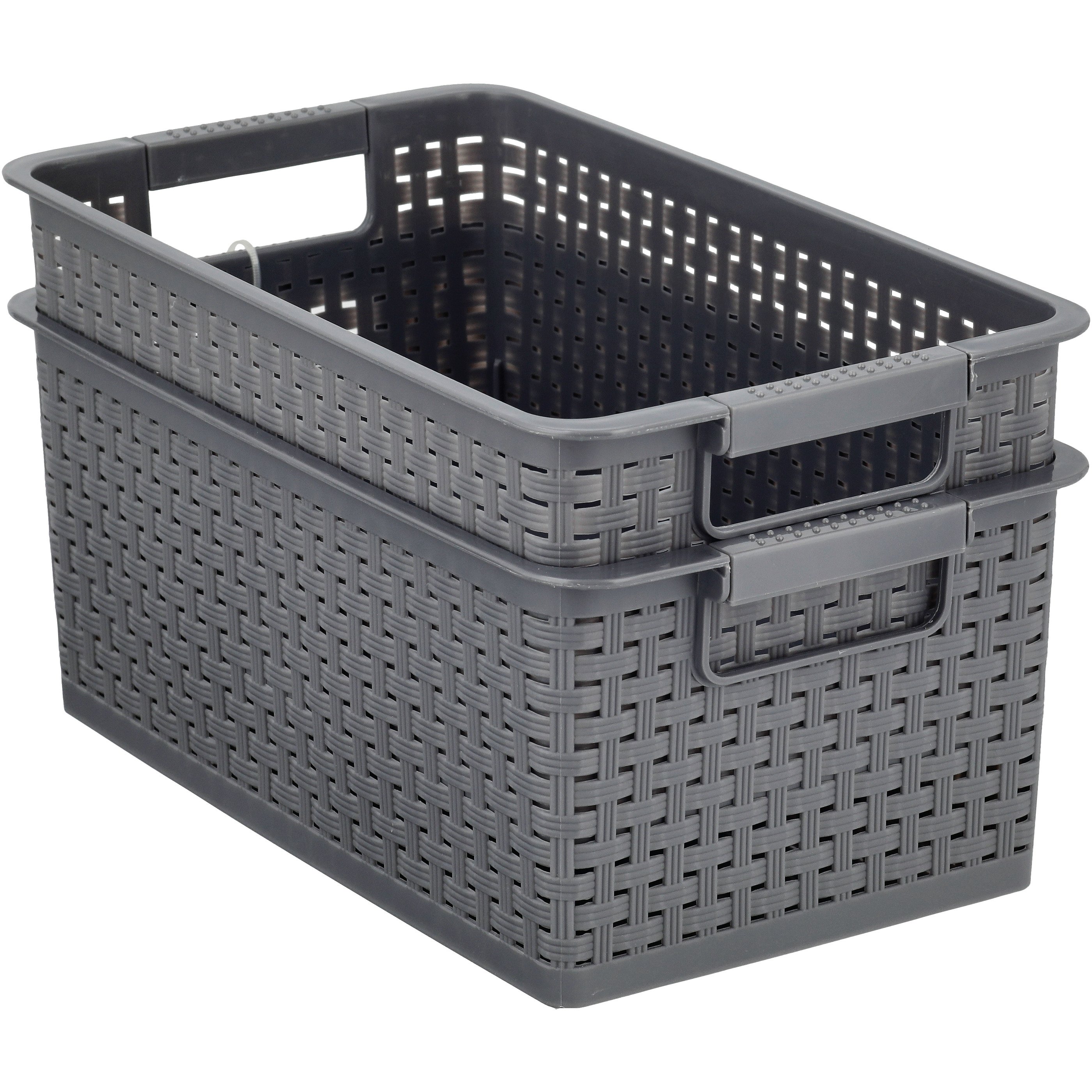 Destination Holiday Small Woven Storage Containers – Gray - Shop ...