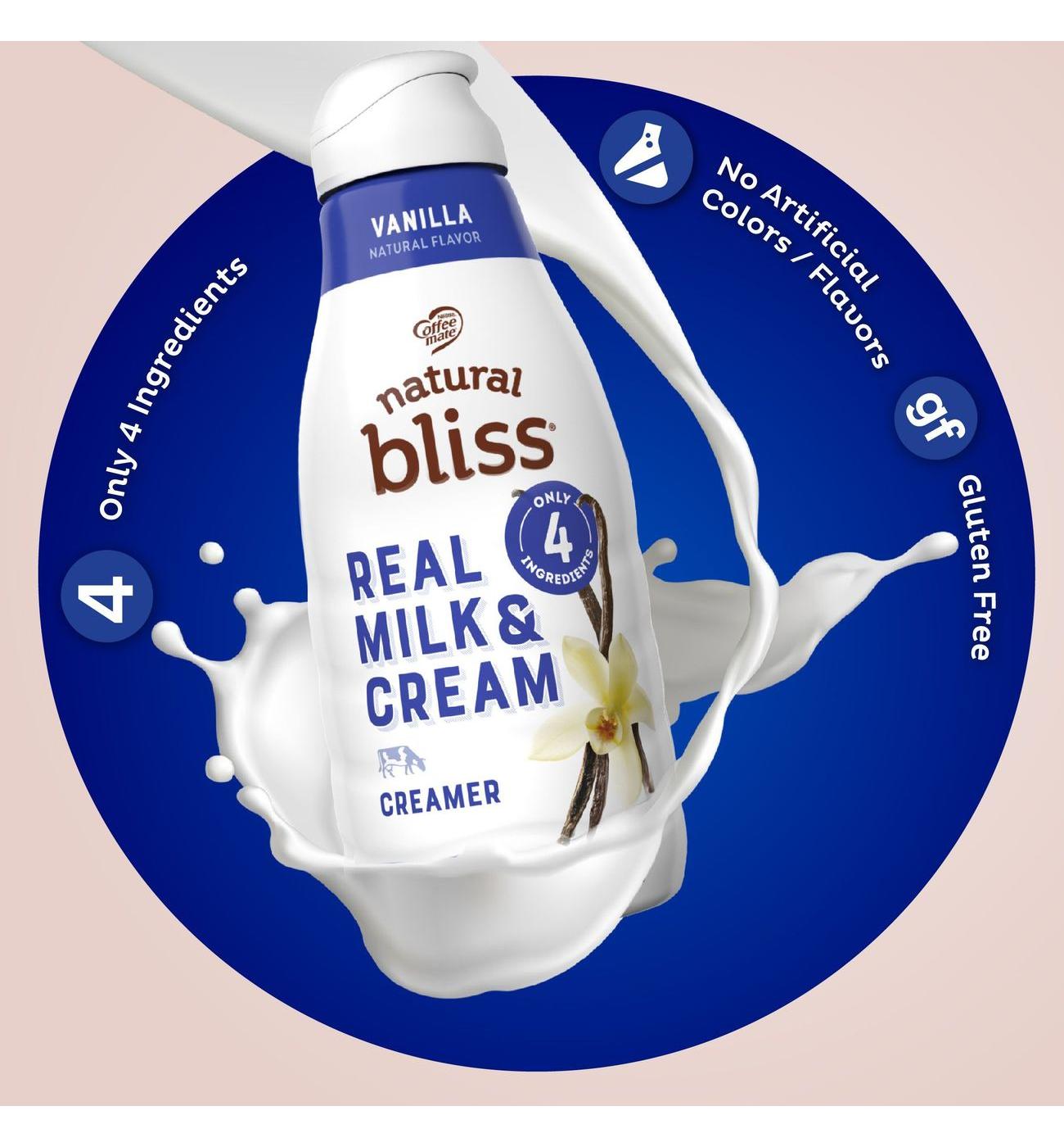 Nestle Coffee Mate Natural Bliss Real Milk & Cream Creamer - Vanilla ...