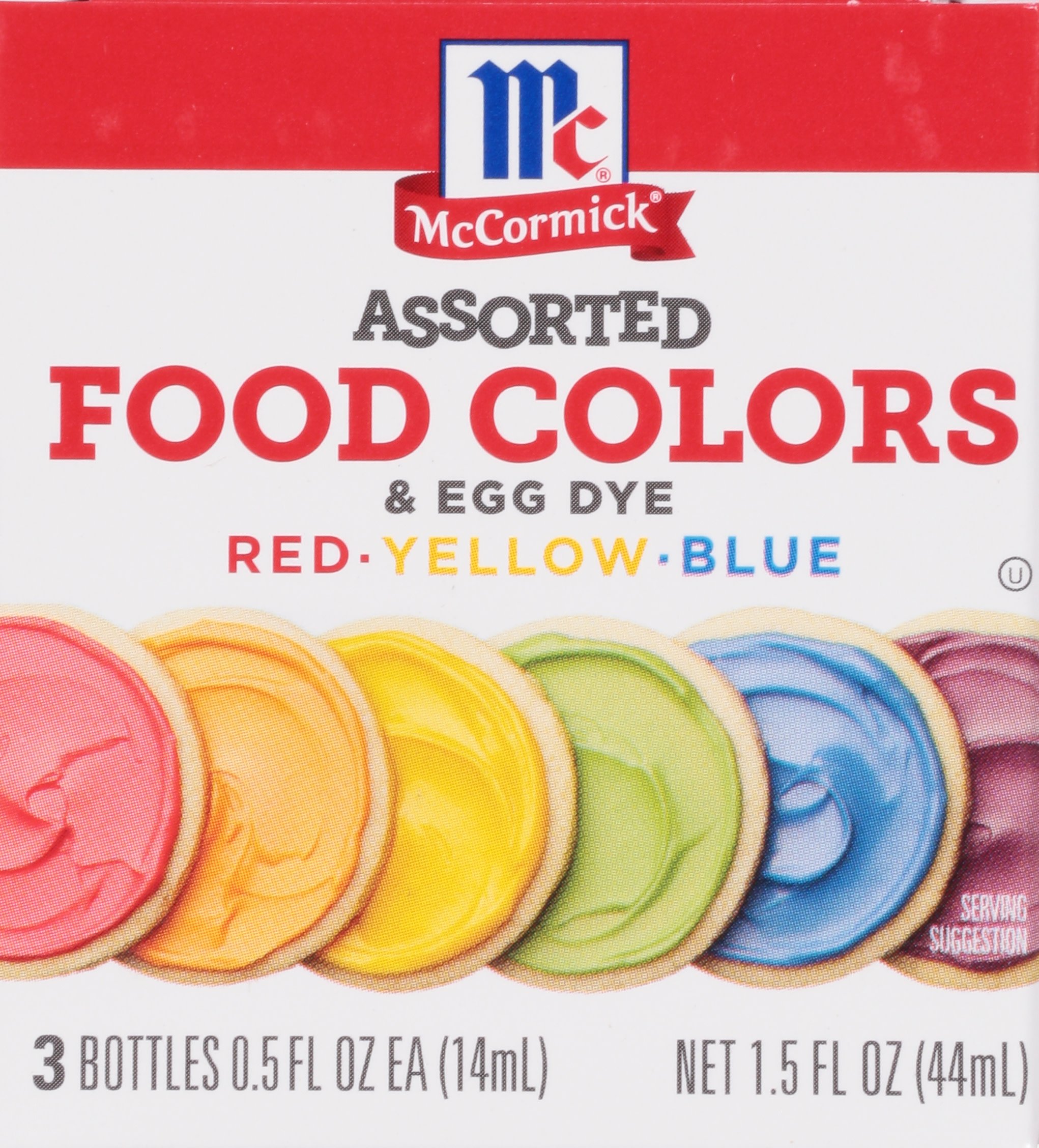 McCormick Assorted Food Colors Red Yellow Blue - Shop Baking ...