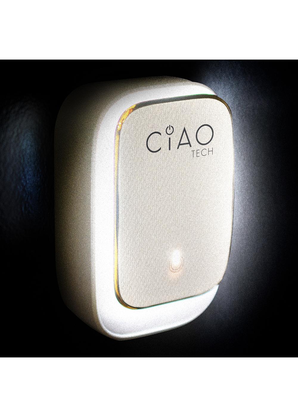 Ciao Tech 4 Port Travel Charger With Auto Id Technology And Led Light