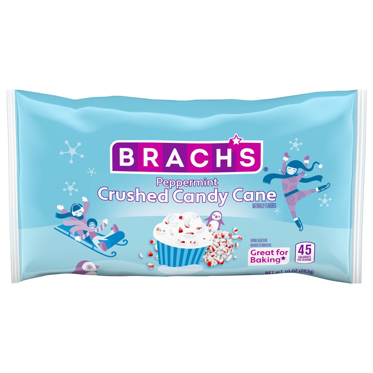 Brach's Peppermint Crushed Christmas Candy Cane - Shop Candy at H-E-B